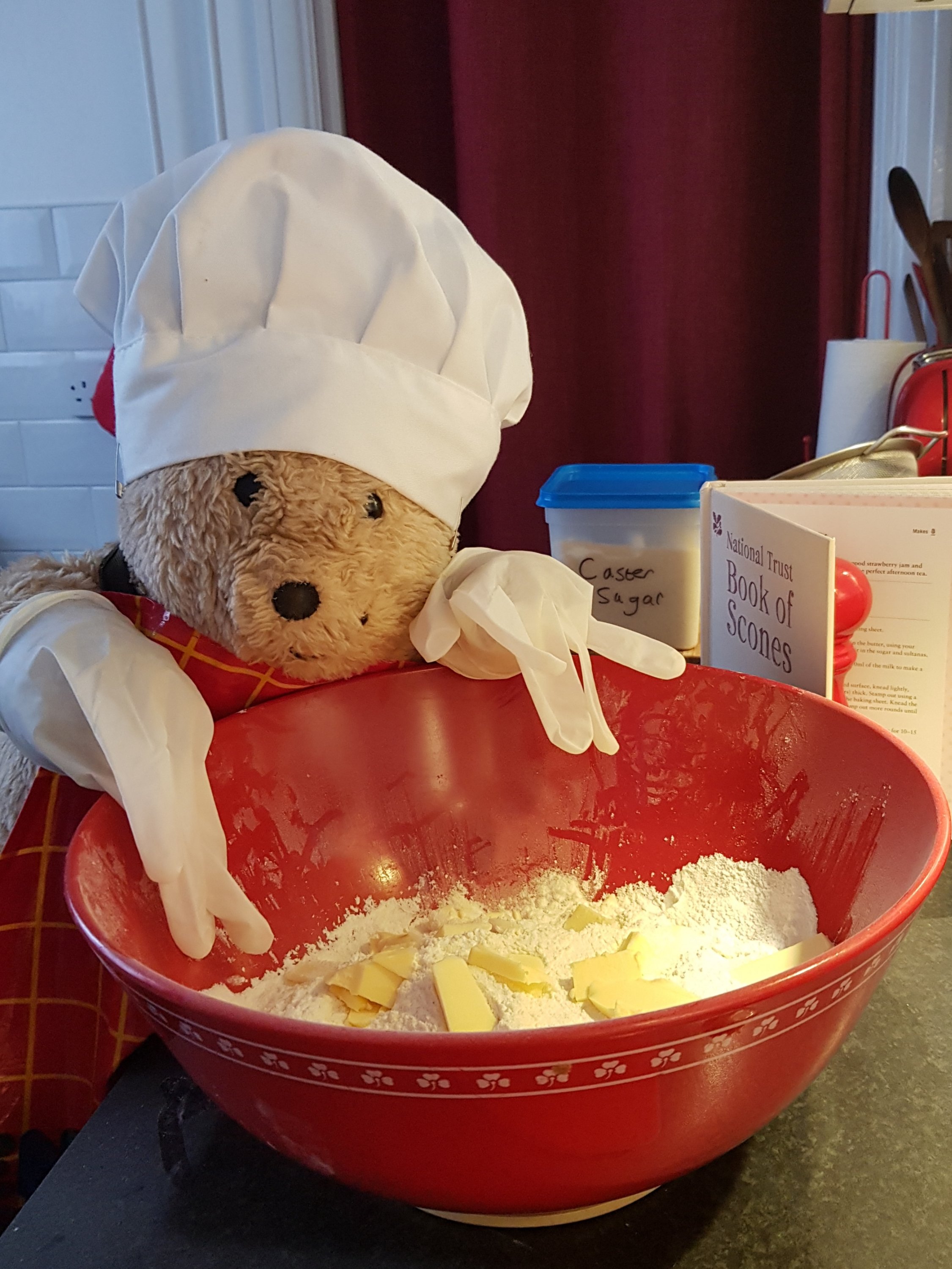 Making Scones using National Trust recipe | Horace the Alresford Bear